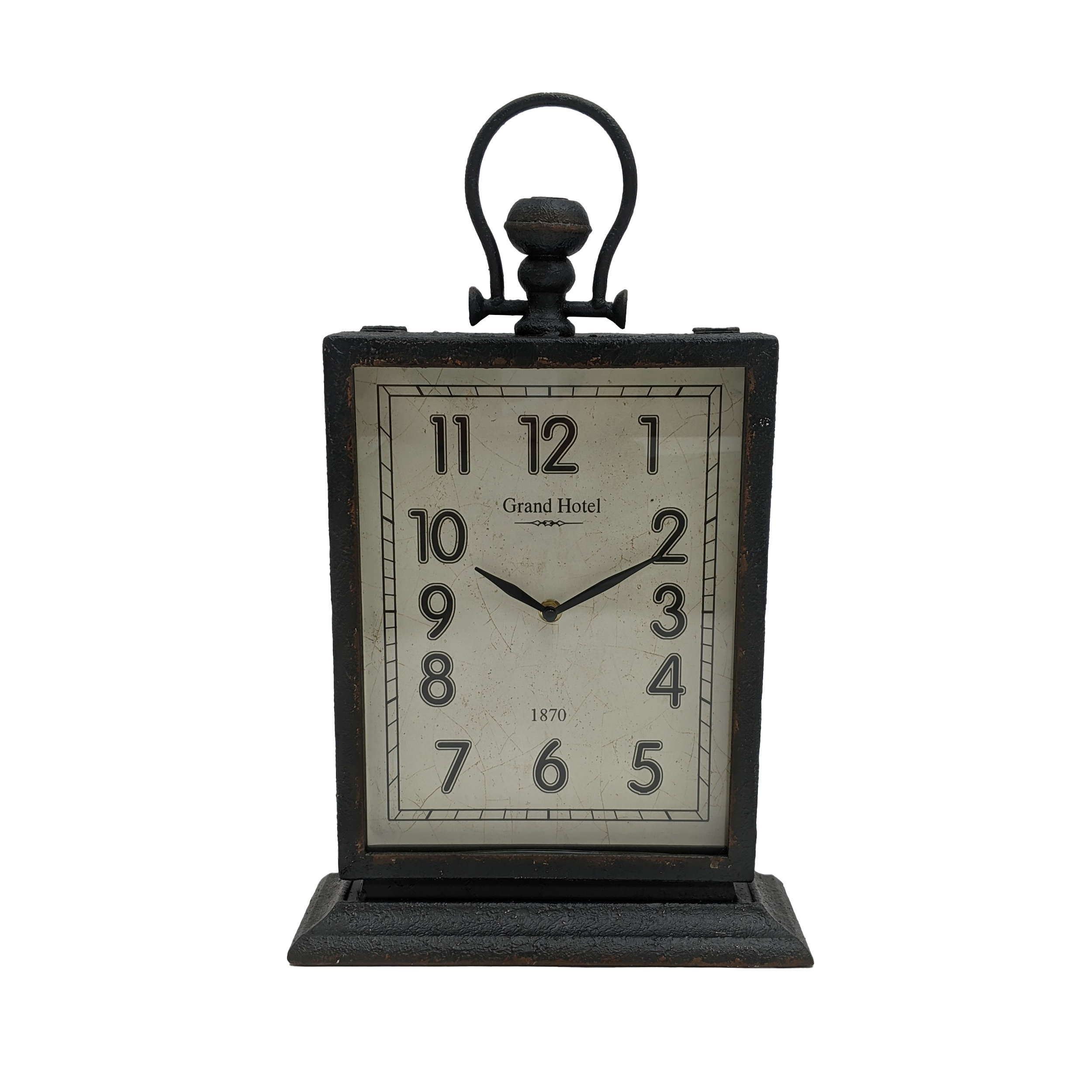 Alcott Hill® Distressed Gray Table Clock | Wayfair