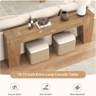 Millwood Pines Extra Long Sofa Console Table For Entryway, 78-Inch ...