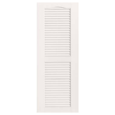 Alpha Shutters Cathedral Top Combination Shutters Pair & Reviews | Wayfair