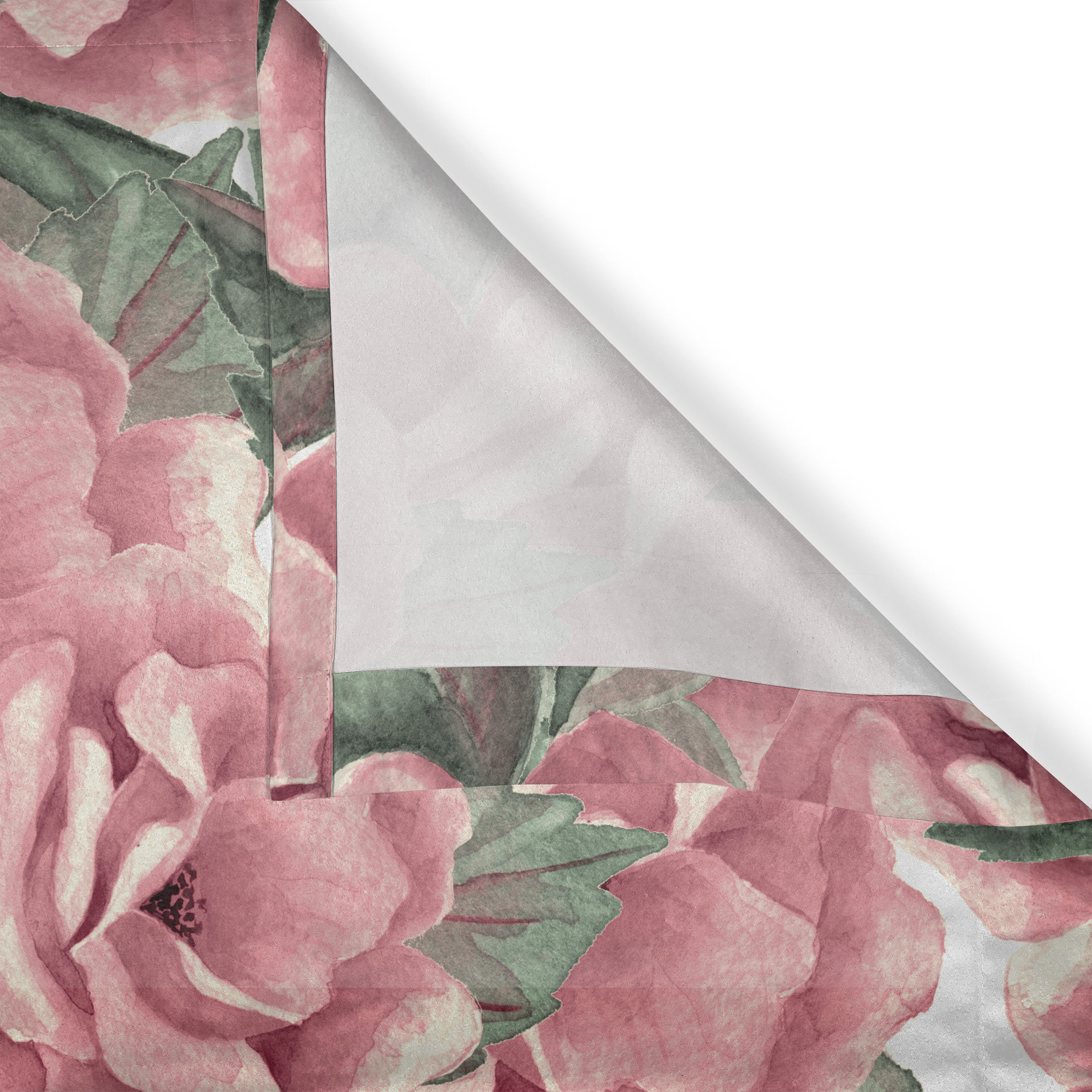 Ophelia & Co. Rose Design Grommet Curtain Vintage Delicate Floral Pale ...