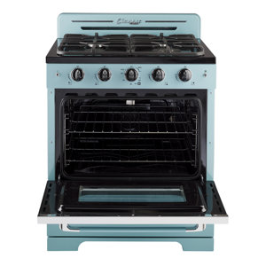 Unique Classic Retro 30" 4 burner 3.9 cu. ft. Freestanding Gas Range ...