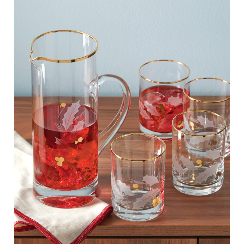 Lenox Holiday Gold 4-Piece Glassware Set & Reviews | Wayfair