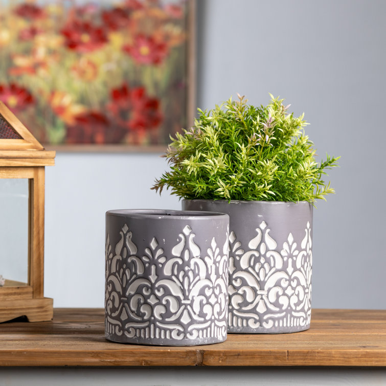 Bungalow Rose Elyanah Metal Pot Planter - Wayfair Canada