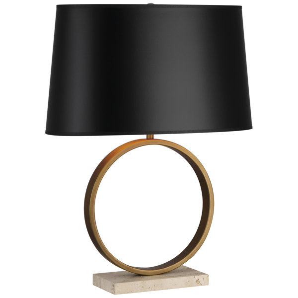 Robert Abbey Metal Ring Table Lamp with Stone Base | Perigold