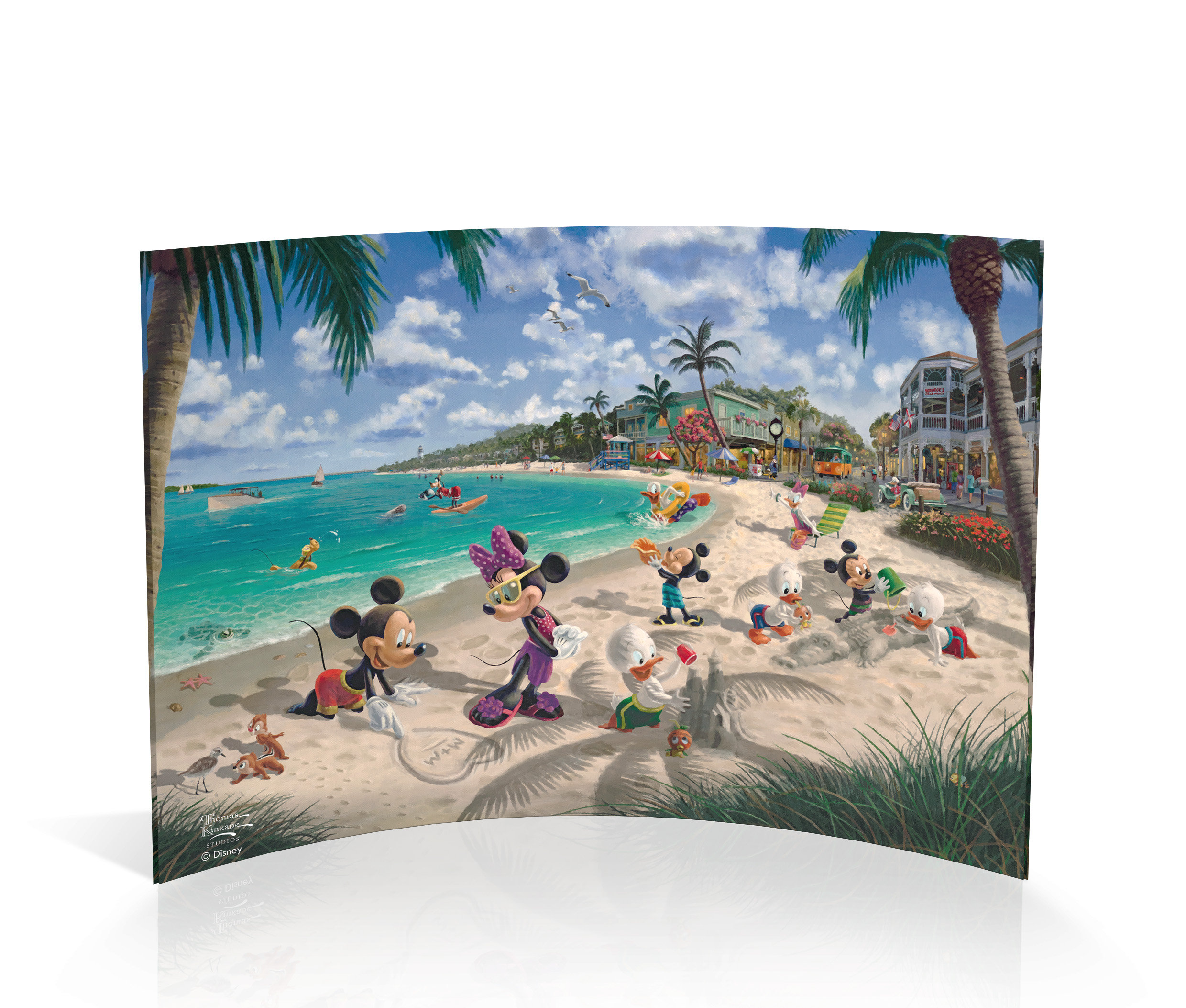Trend Setters Disney (Mickey And Minnie In Florida) 10" X 7" Curved ...