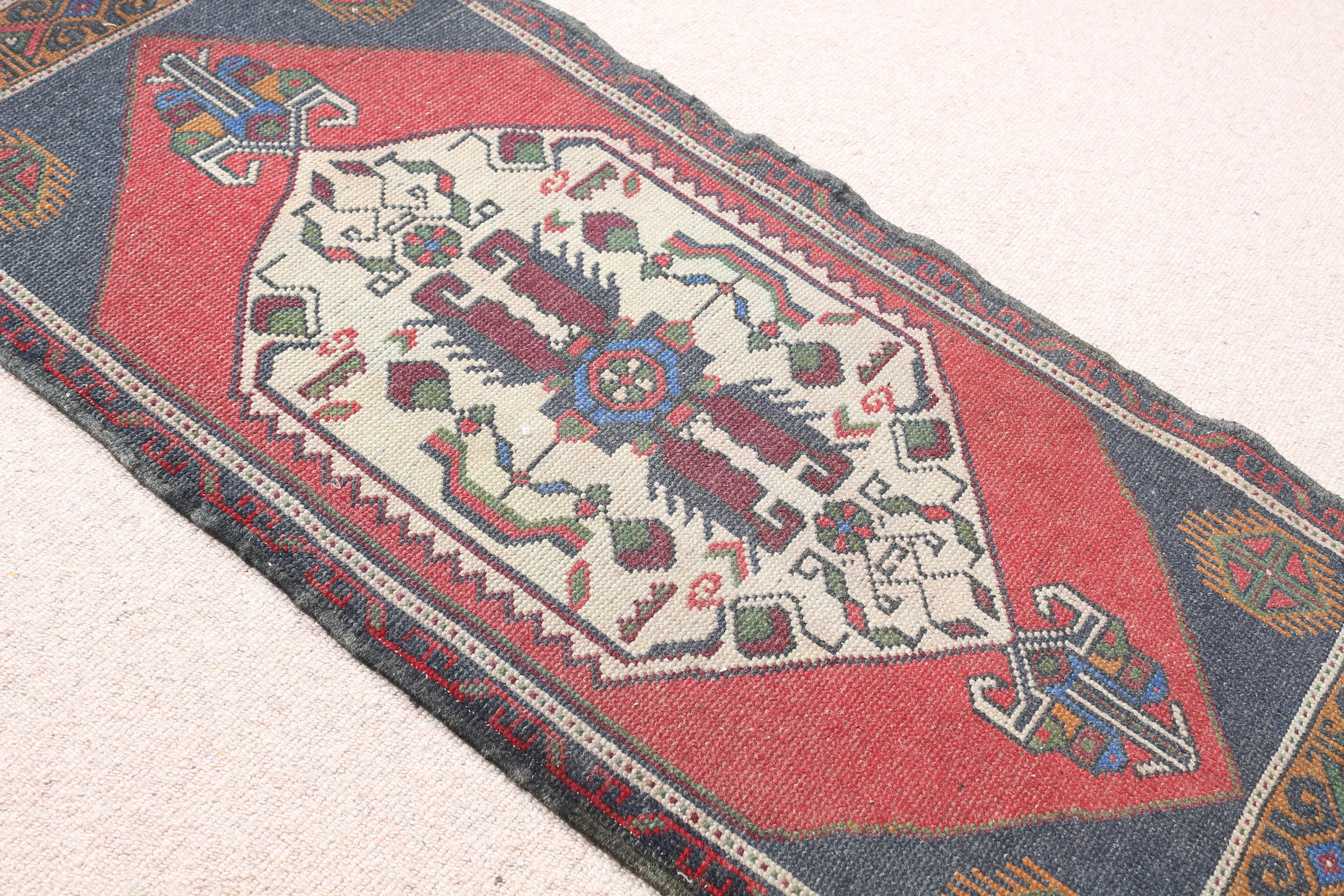 Bungalow Rose Small Turkish Rug Hand Woven And Knotted For Your Bedroom ...