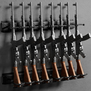 Blacksmith Gun Rack Wall Mount for Safety-conscious Individuals - 8 ...