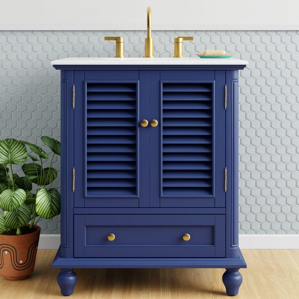 30 Inch Blue Bathroom Vanities You'll Love | Wayfair