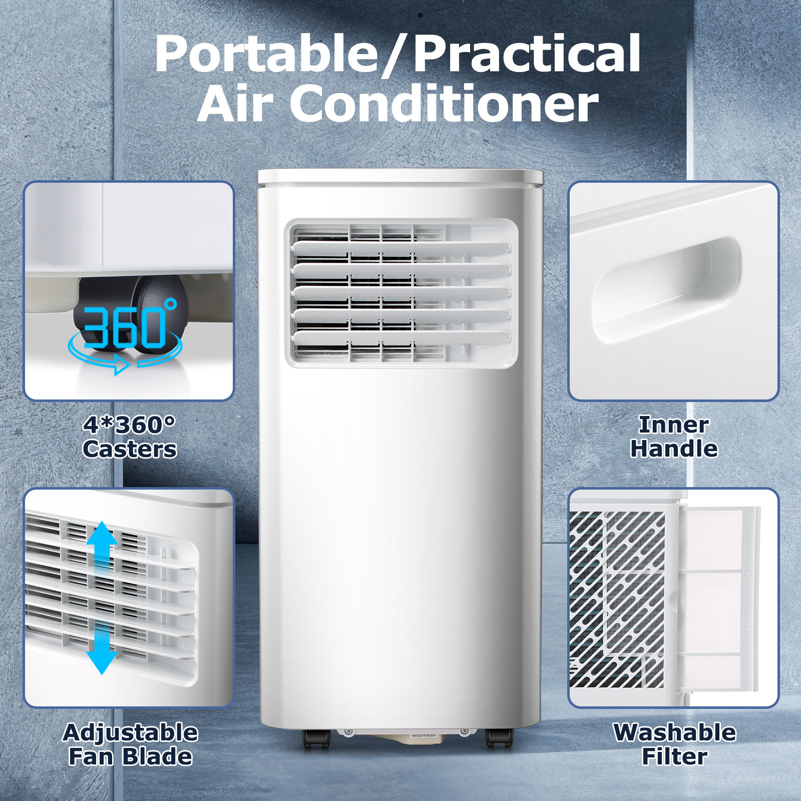 COWSAR 3 In 1 10000 Btu Portable Air Conditioner With Dehumidifier ...