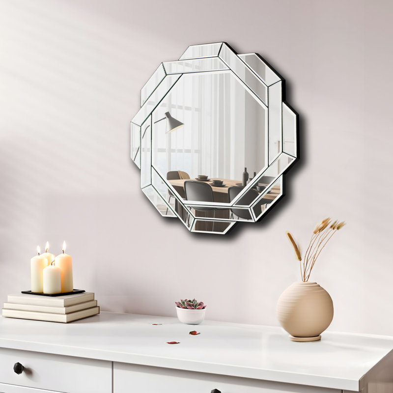 Mercer41 Quamine Glass Wall Mirror | Wayfair