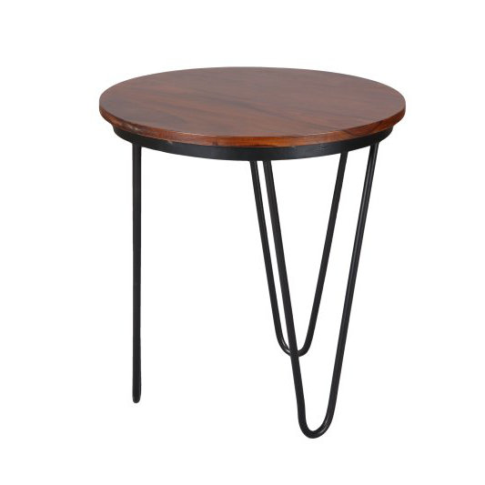 World Menagerie Akbar Round Metal Base Side Table | Wayfair.co.uk