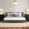 Armen Living Legend Upholstered Low Profile Platform Bed & Reviews ...