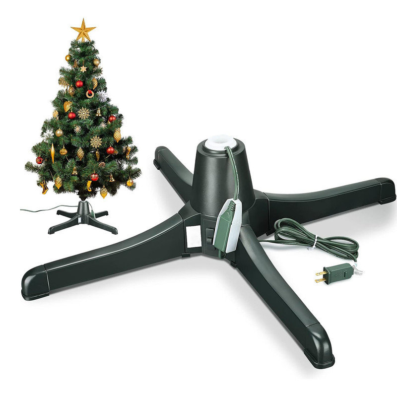 The Holiday Aisle® Christmas Tree Stand 360 Degree Rotating Adjustable ...