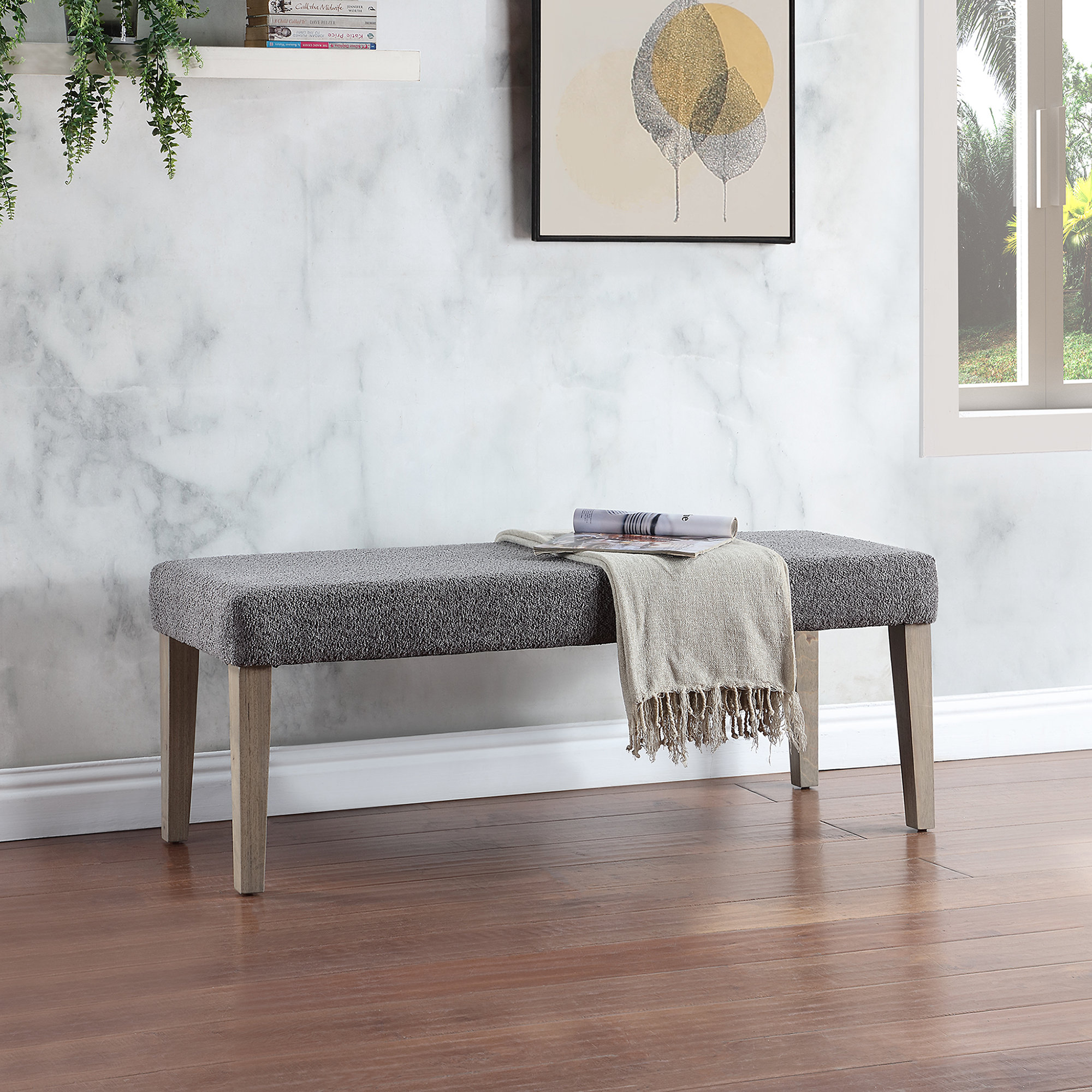 Ebern Designs Jamial Upholstered Bench & Reviews - Wayfair Canada