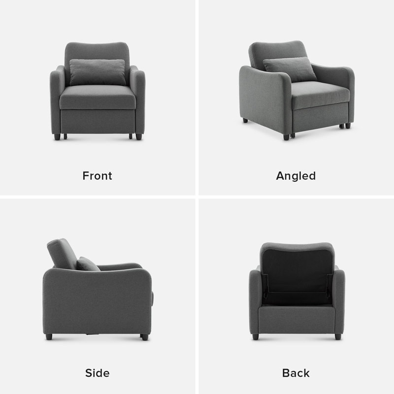 Ivy Bronx Lakari 34.3'' Wide Convertible Chair & Reviews | Wayfair