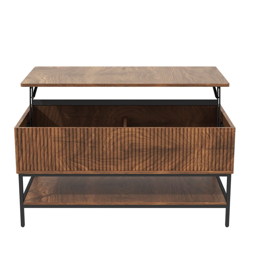 Ophelia & Co. Lift Top Coffee Table 39.4 Inch Rectangle, Farmhouse ...