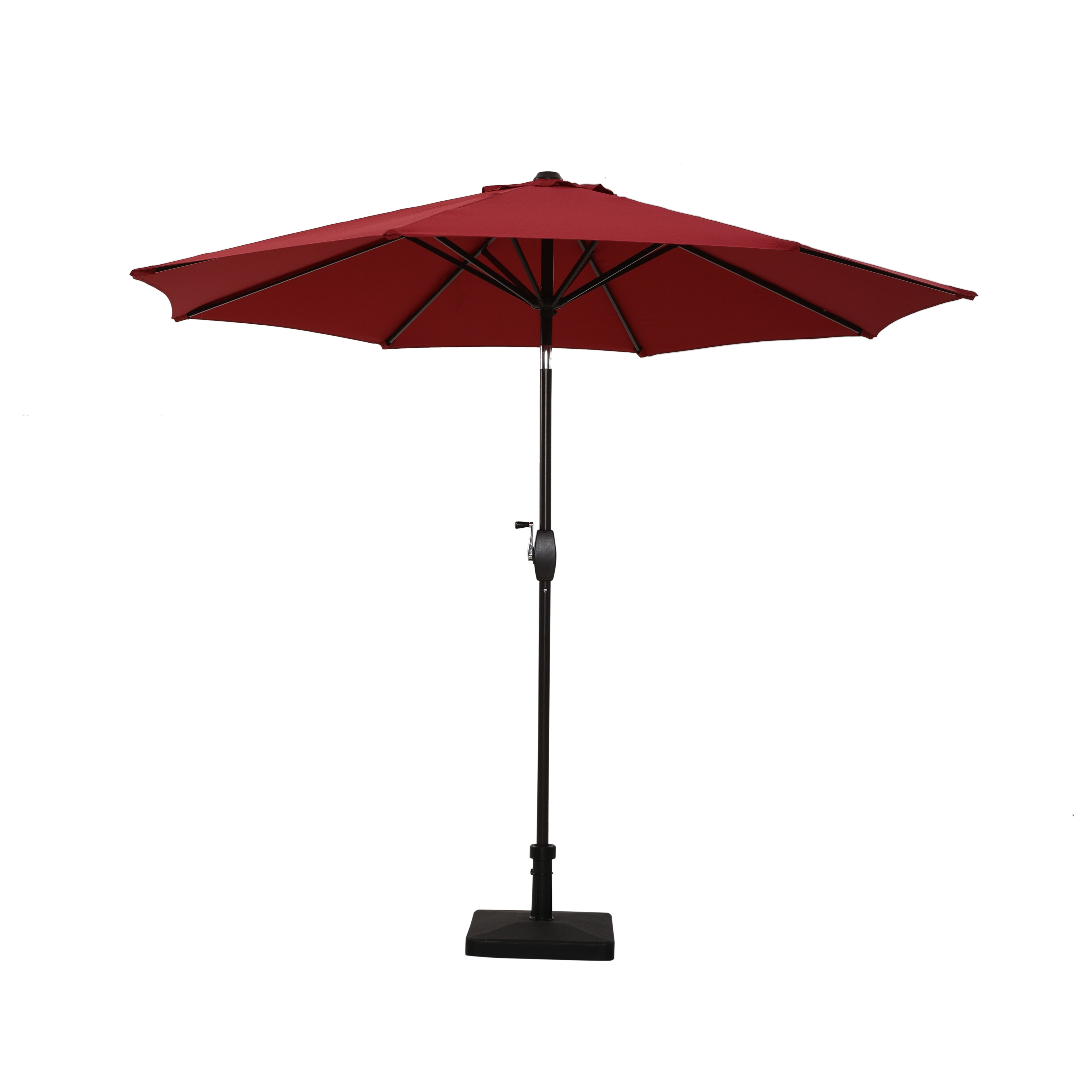 Arlmont & Co. Middlefield 9 Ft Tilt 8 Ribs Patio Umbrella (Red ...