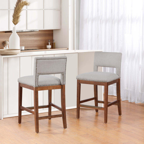 Red Barrel Studio® Efurd Upholstered 26'' Counter Stool | Wayfair