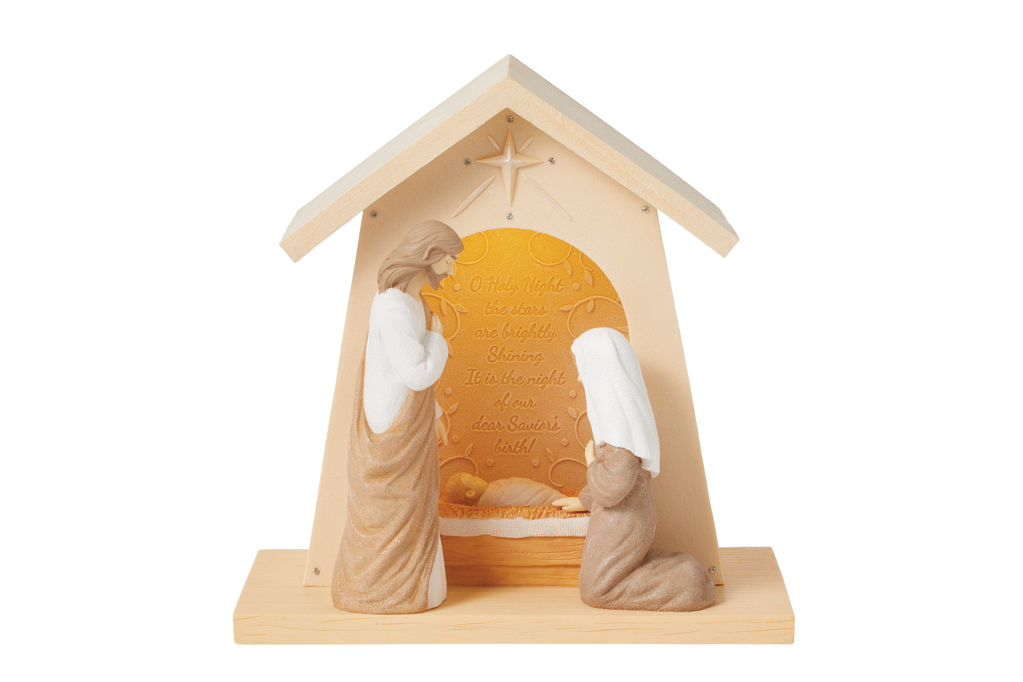 enesco Foundations Nativity Beacon Creche Christmas Figurine 8in H ...