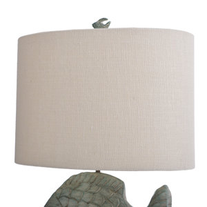 Beachcrest Home™ Alvardo 27" Ocean Blue/Brown Table Lamp & Reviews ...