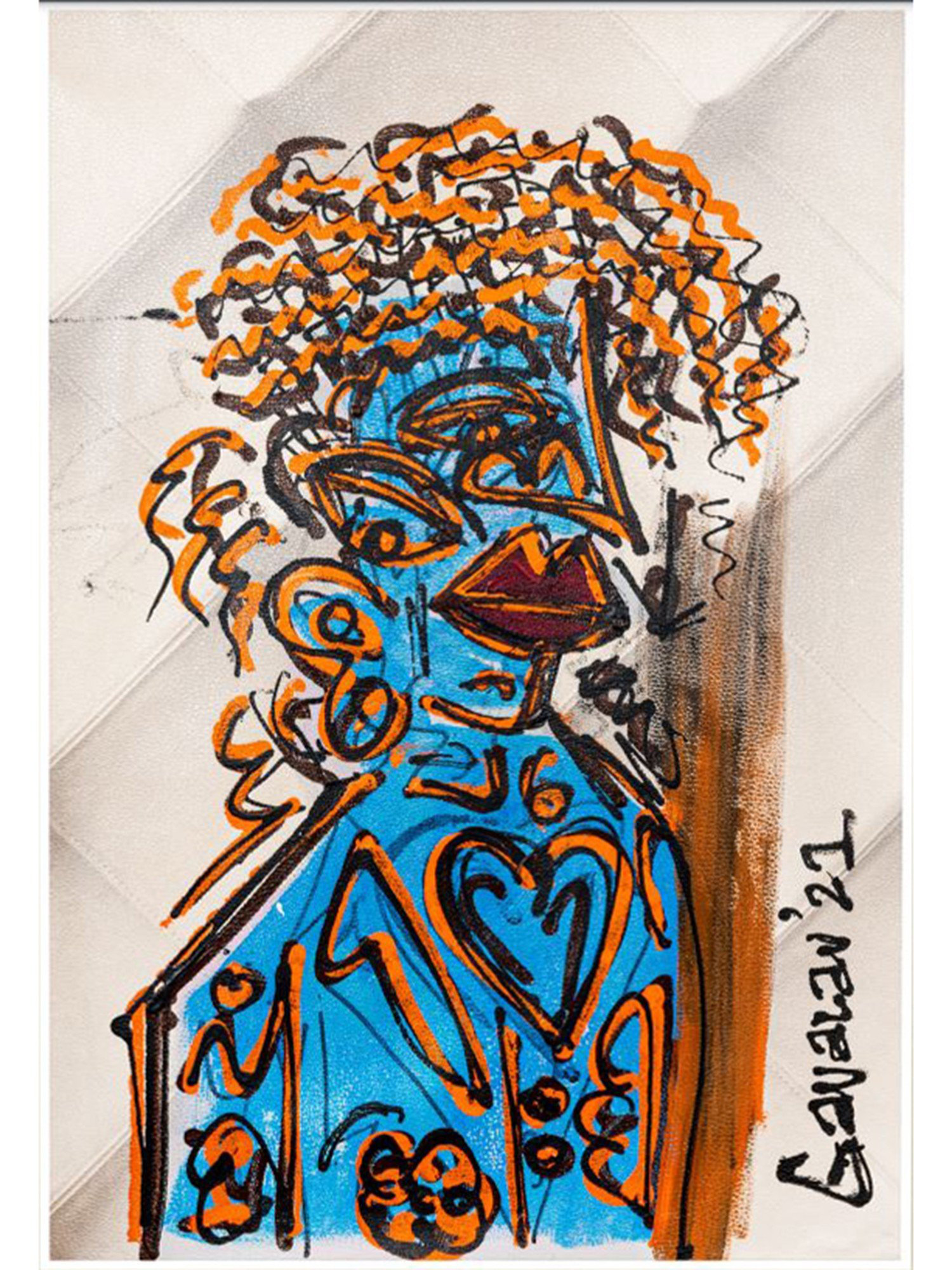 Exotic India Oculus Dexter | Acrylic On Textured Wallpaper | By Gavalav ...