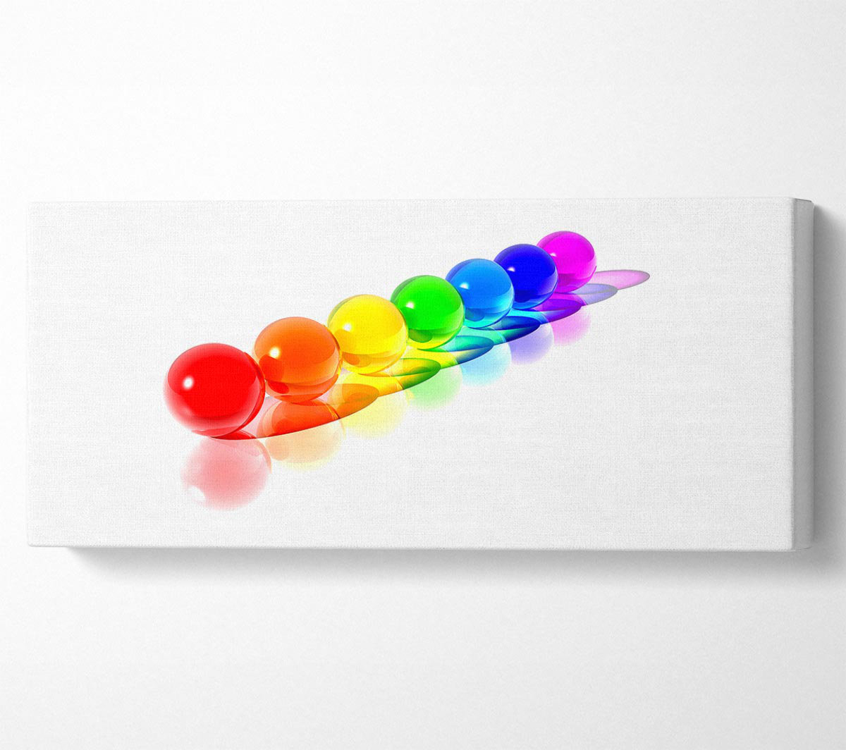 Ebern Designs Rainbow Marbels - Wrapped Canvas Art Prints | Wayfair.co.uk