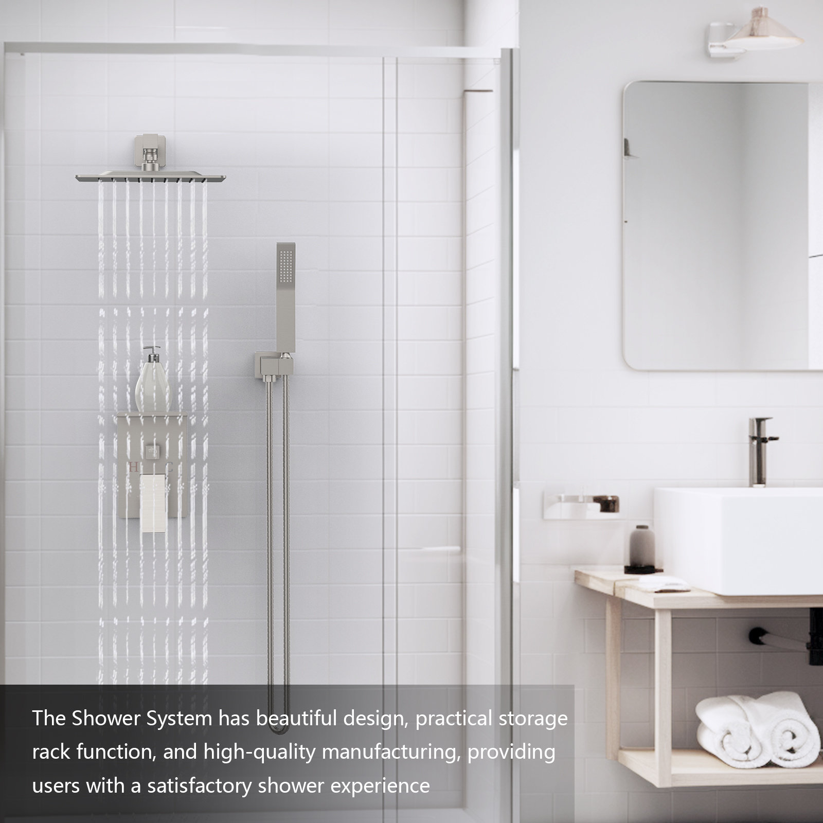 Hskbath Diverter Complete Shower System with Rough in-Valve | Wayfair