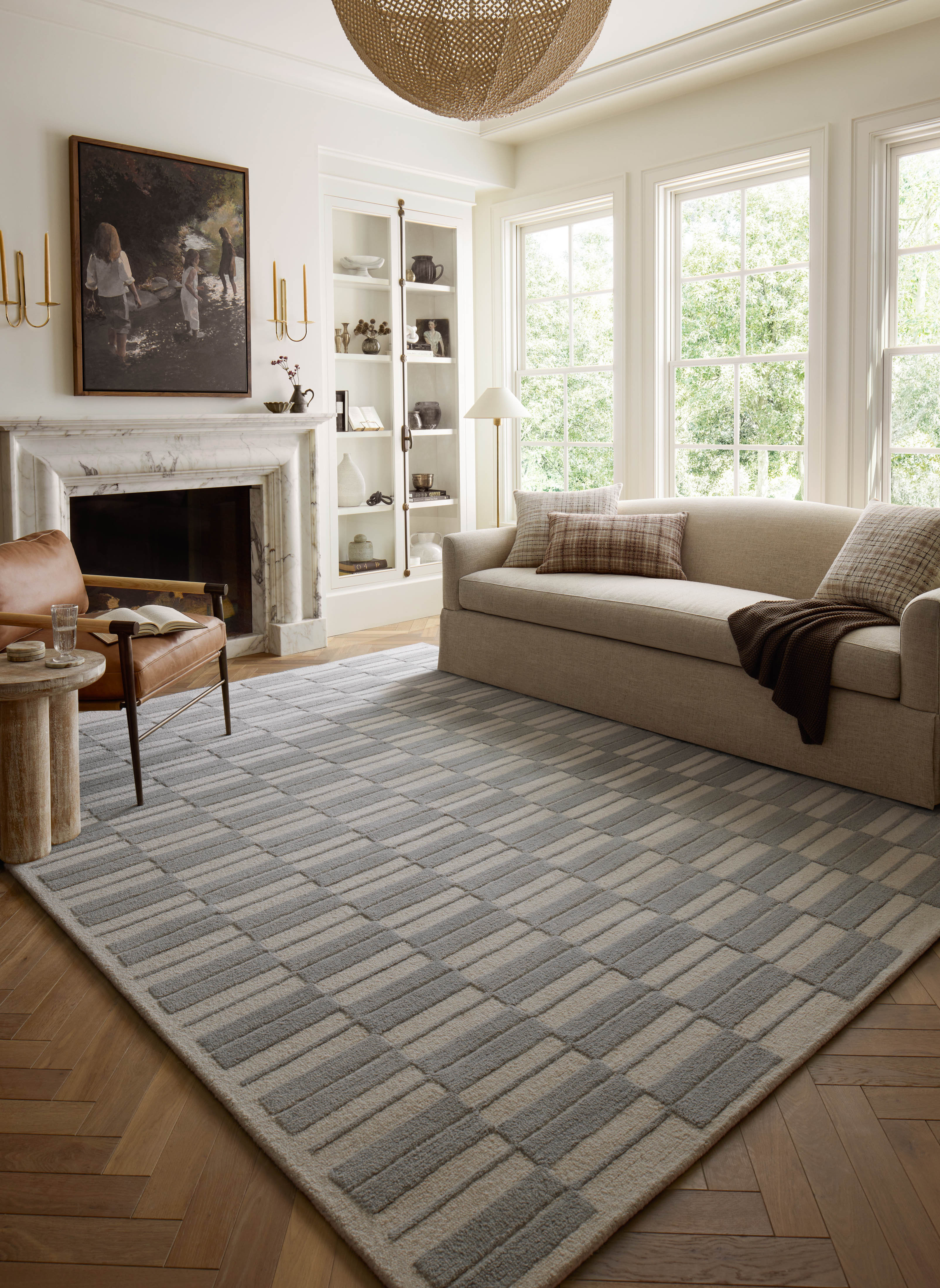 Chris Loves Julia x Loloi Bradley Ivory / Gray Area Rug & Reviews | Wayfair