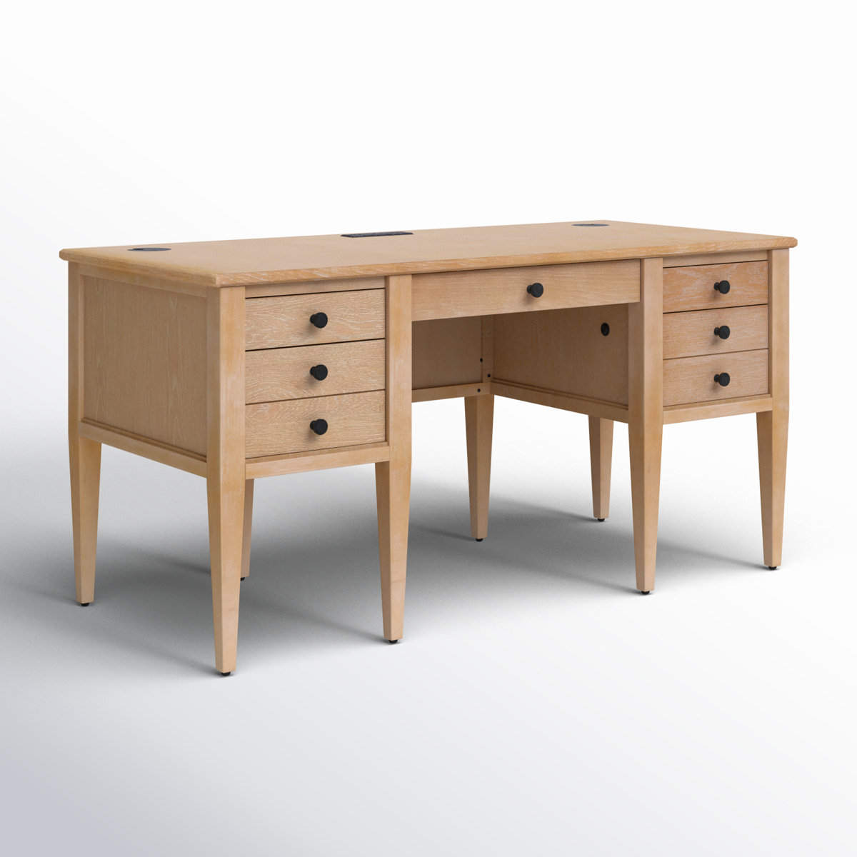 Birch Lane™ Gayle Solid Wood Executive Desk & Reviews | Wayfair