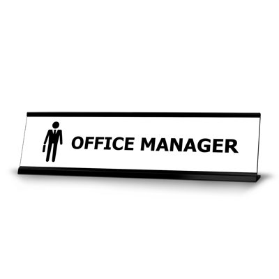 Signs ByLITA Office Manager Desk Sign | Wayfair