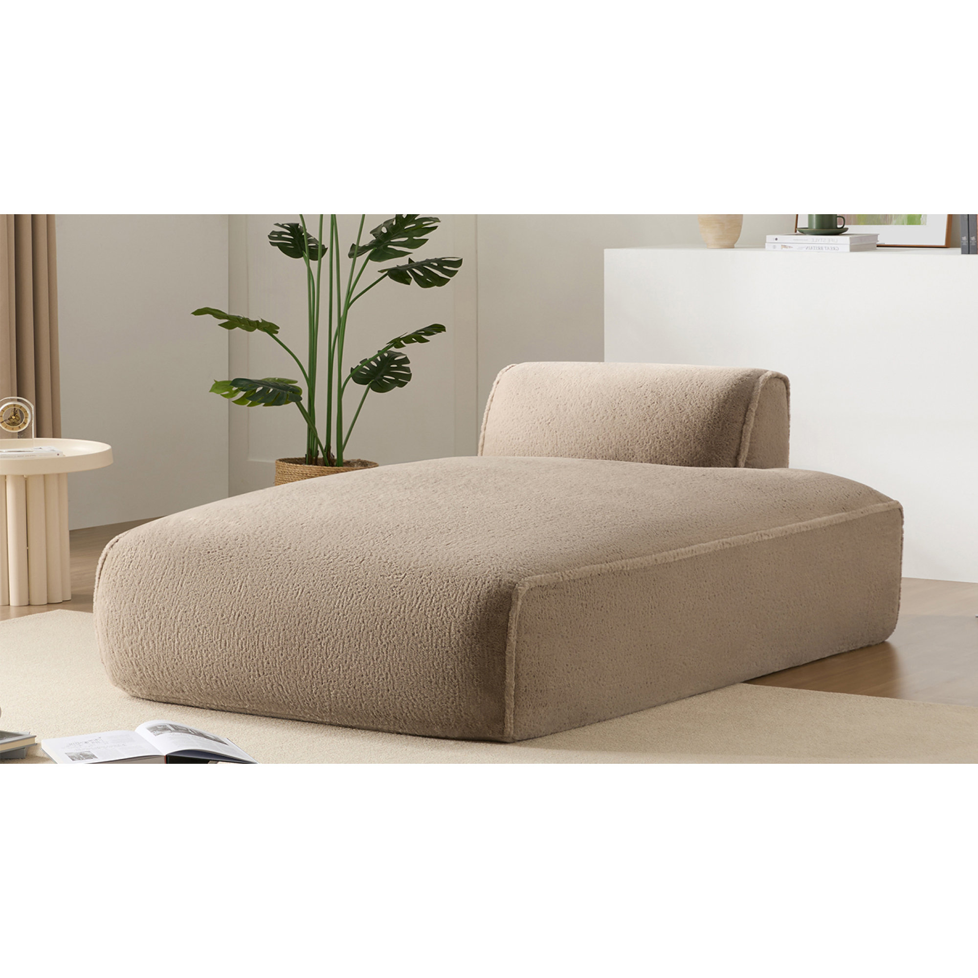 Mercer41 Oversized Modular Sofa Compressed Sofa Foam-filled Modern ...