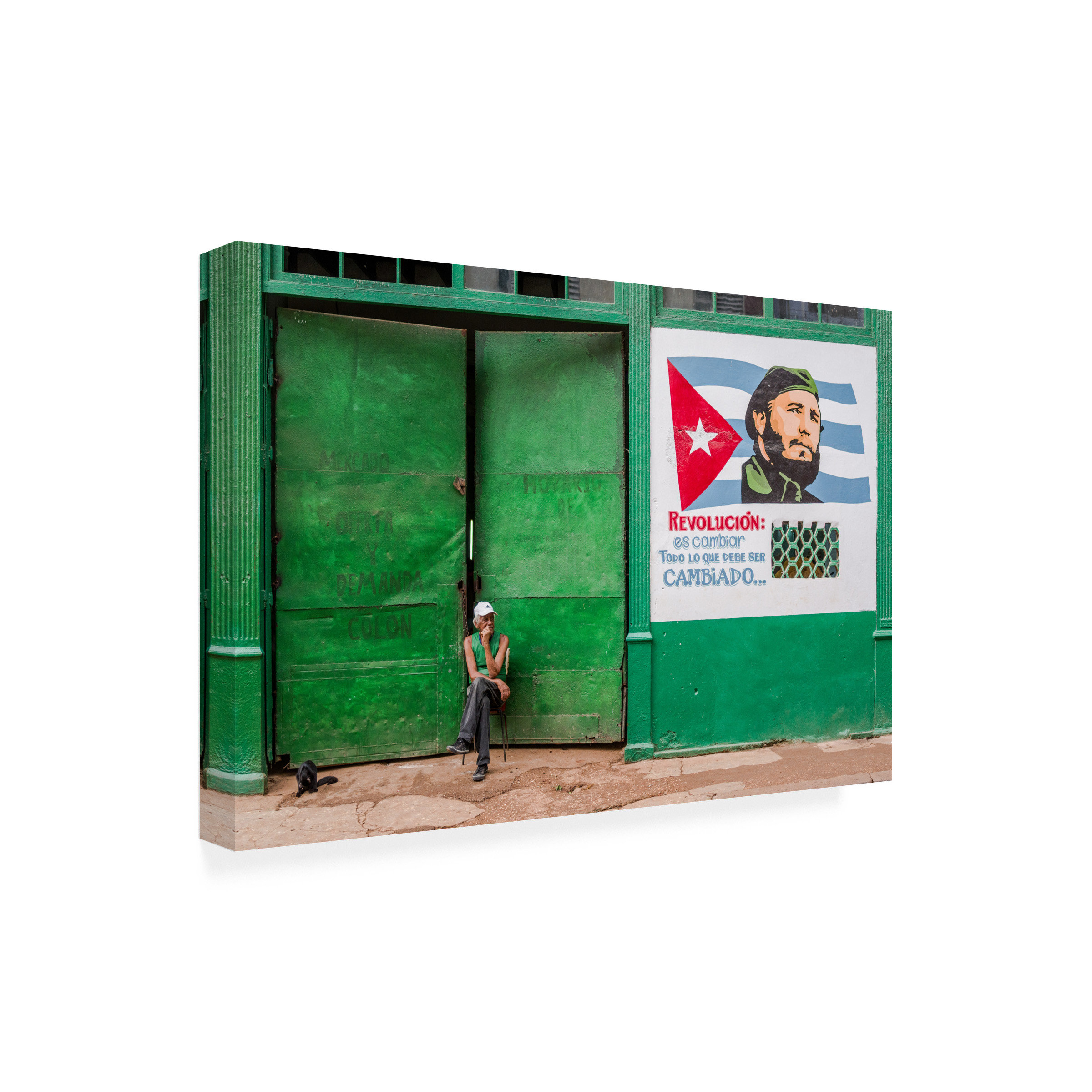 Ebern Designs Pavol Stranak Paint It Green Canvas Art | Wayfair