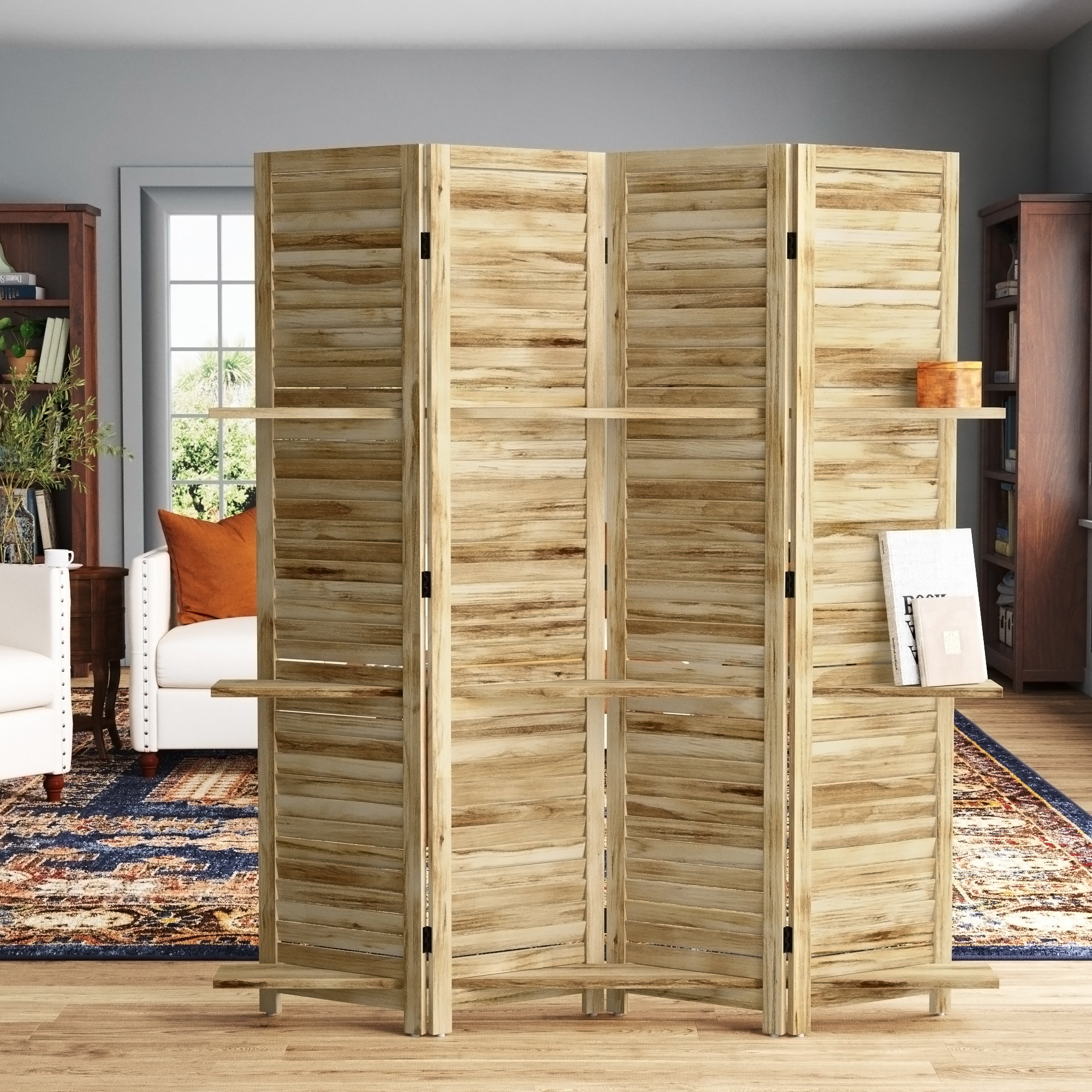 Lark Manor™ Cloison en bois massif l 63,75 "x H 67" Lorata et ...