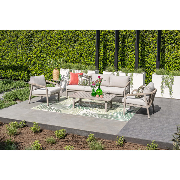 Garden Impressions Monti Wicker 5 - Person Garden Lounge Set with ...