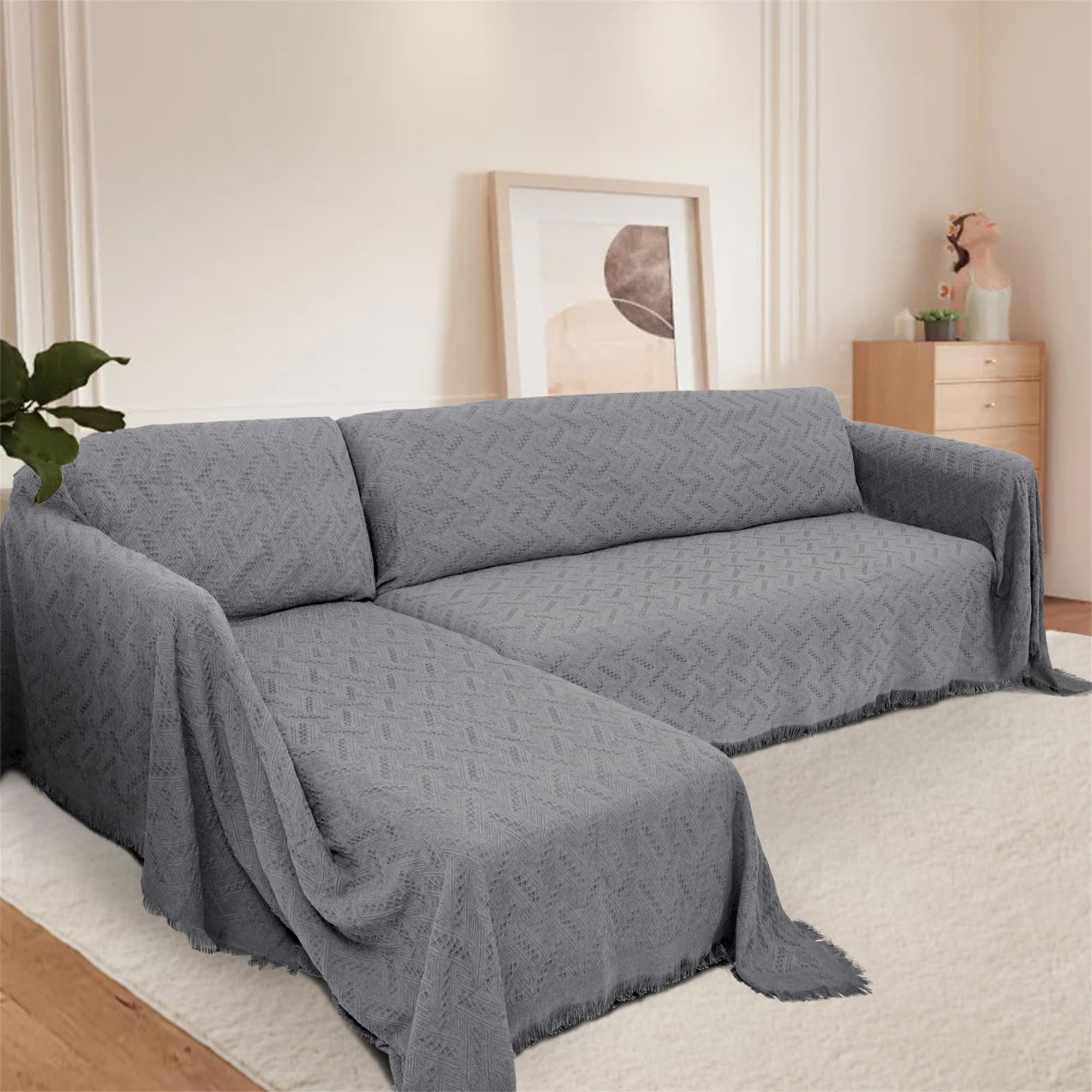 Ebern Designs Sectional Couch Covers For Sectional Sofa - Wayfair Canada