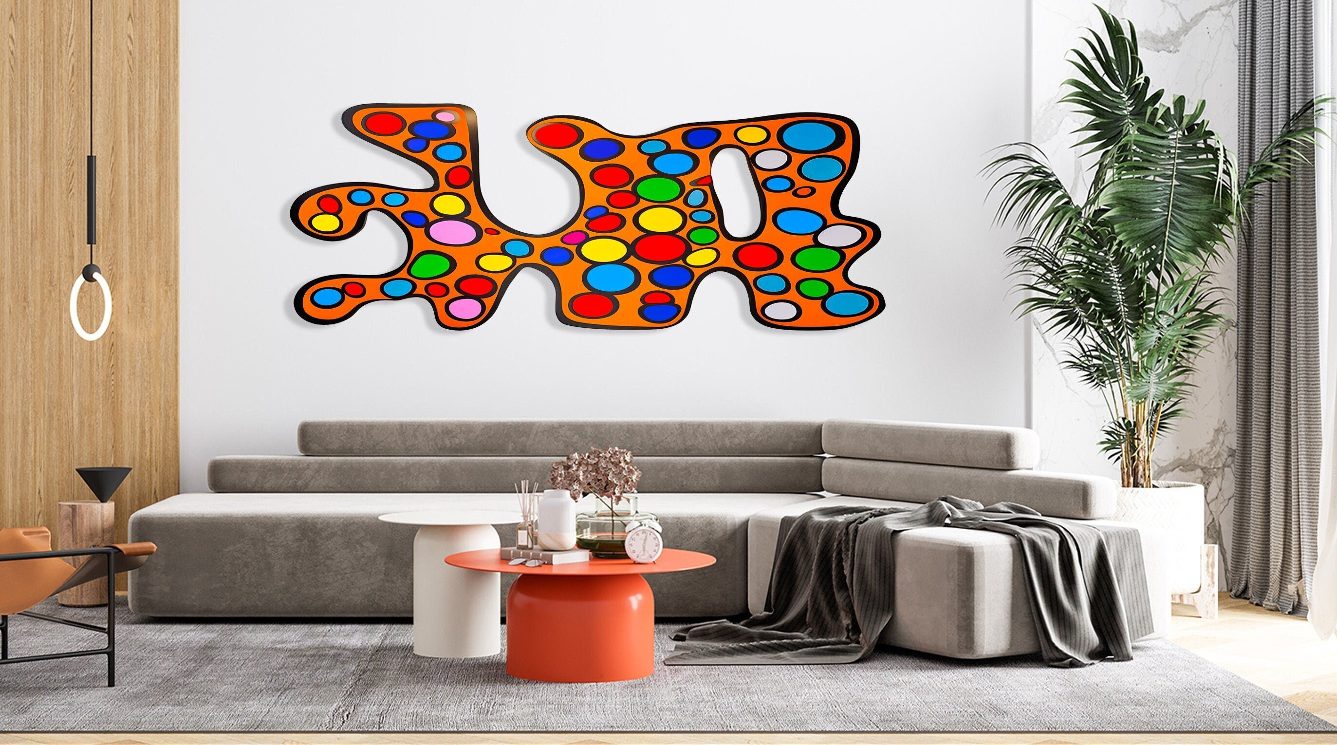 UniQstiQ 80s Colorful Graffiti Art Uno - Multicolor Pop Wall Sculpture ...
