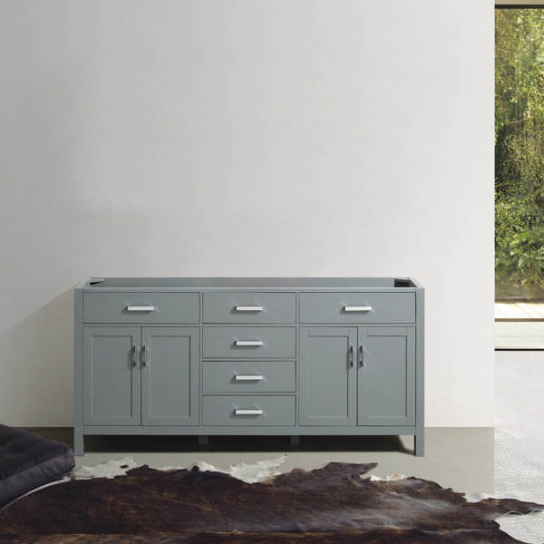 Winston Porter Petrel 72" Double Bathroom Vanity Base Only | Wayfair