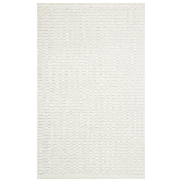 Ebern Designs Square Mryah Flat Pattern Machine Woven 80x80 Grey Area ...