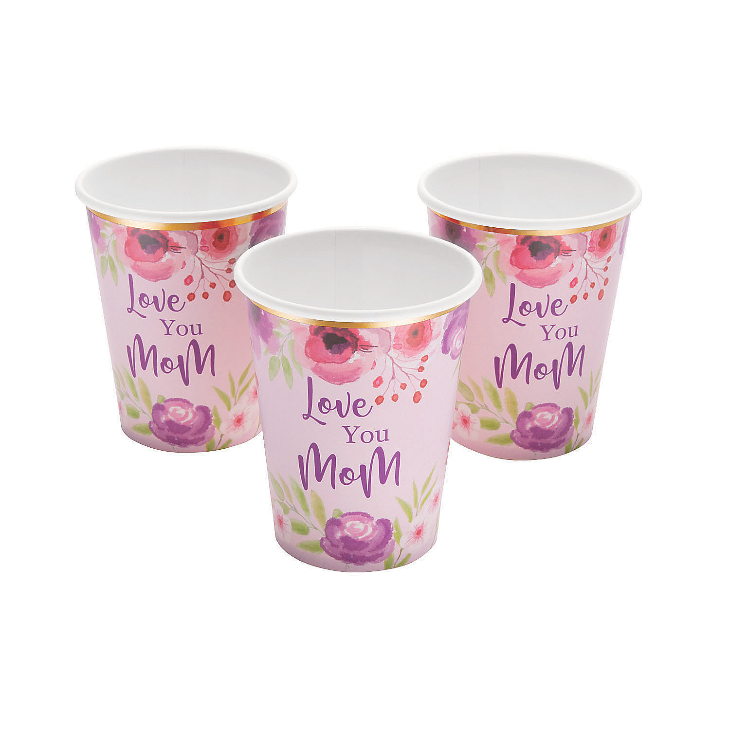 Oriental Trading Company Mother's Day Floral Paper Cups, Party Supplies ...