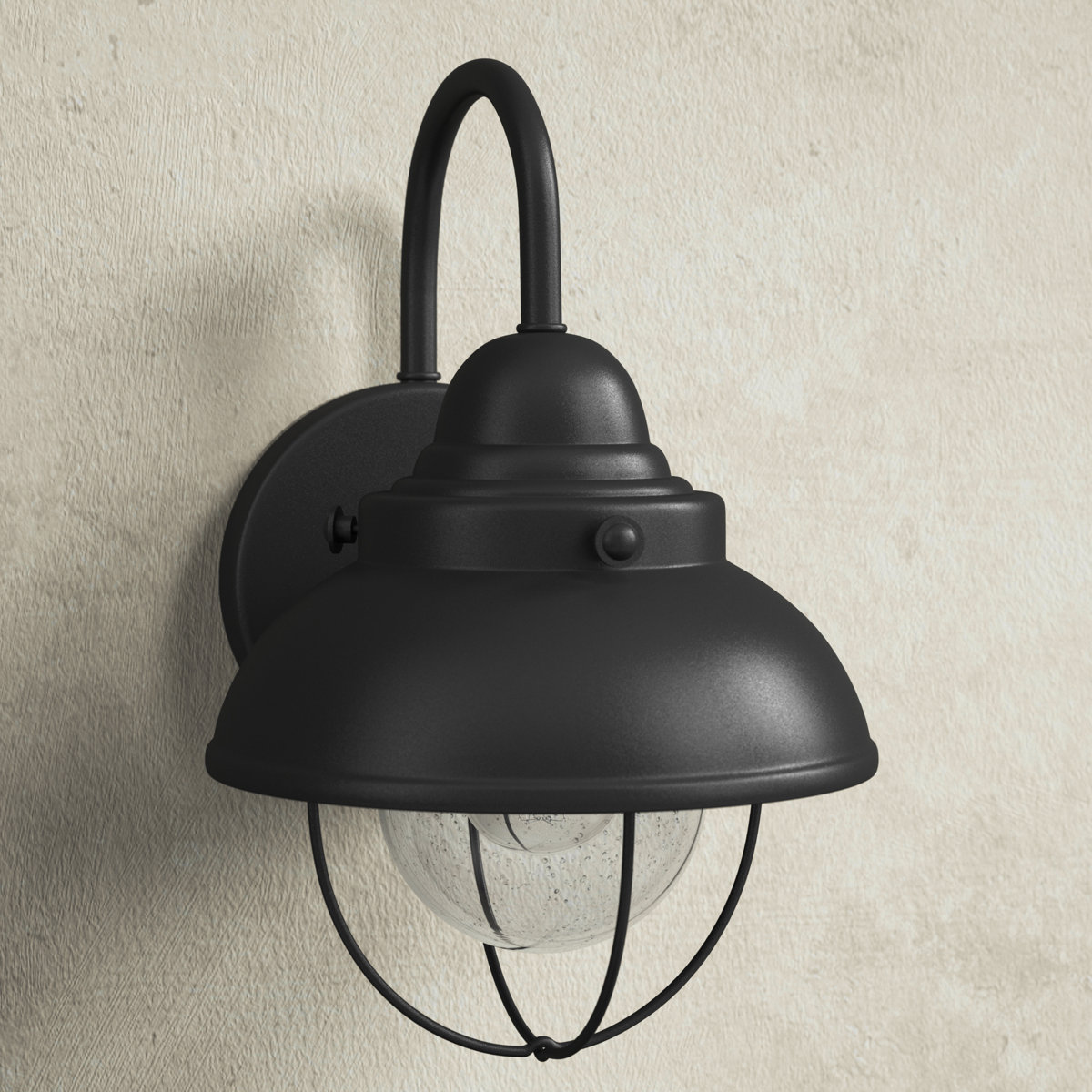 Birch Lane™ Audrey Seeded Glass Outdoor Barn Light & Reviews | Wayfair