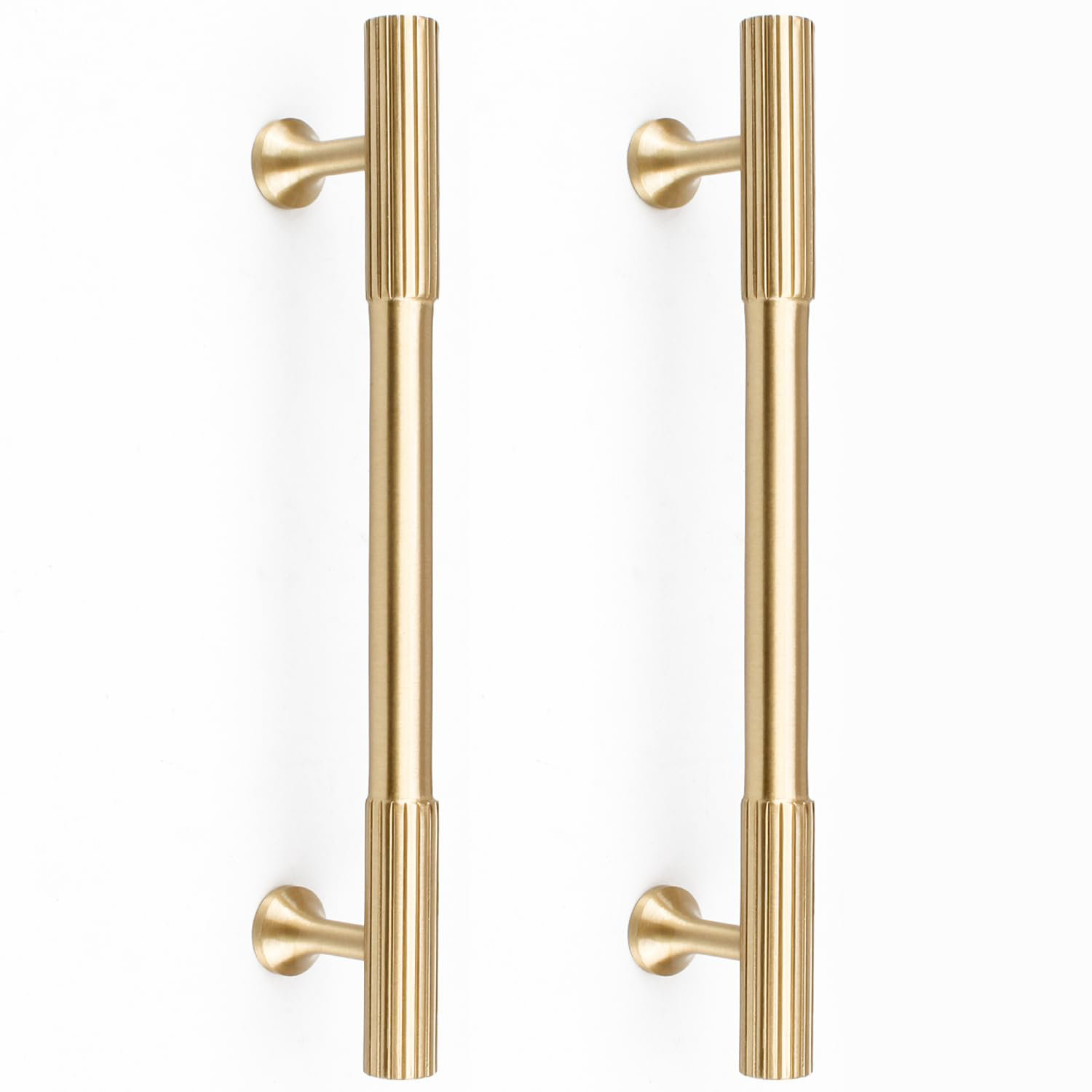 COAHAHA Solid Brass T Bar Cabinet Handles - 5 Inch Gold Drawer Pulls ...