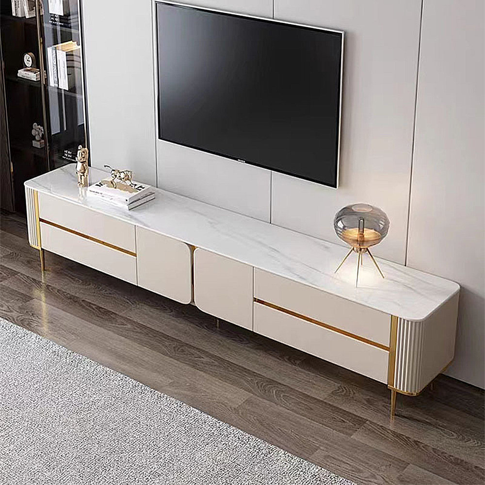 Bkoksety Modern simple rock slate TV stand - Wayfair Canada