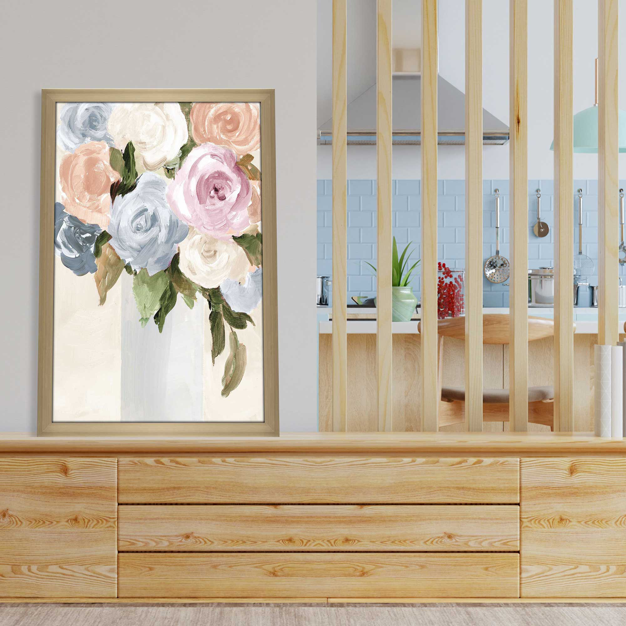 Red Barrel Studio 706-6347 Rosey Bouquet - Wrapped Canvas Painting ...