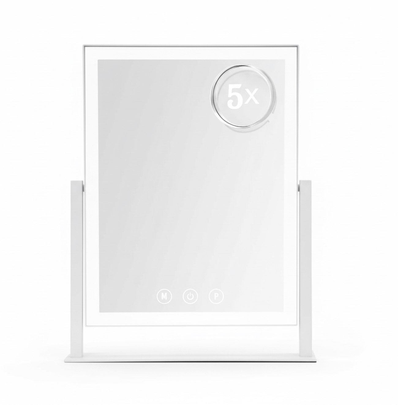 Metro Lane Lighted Makeup Mirror Hollywood Vanity Mirror With 5X ...