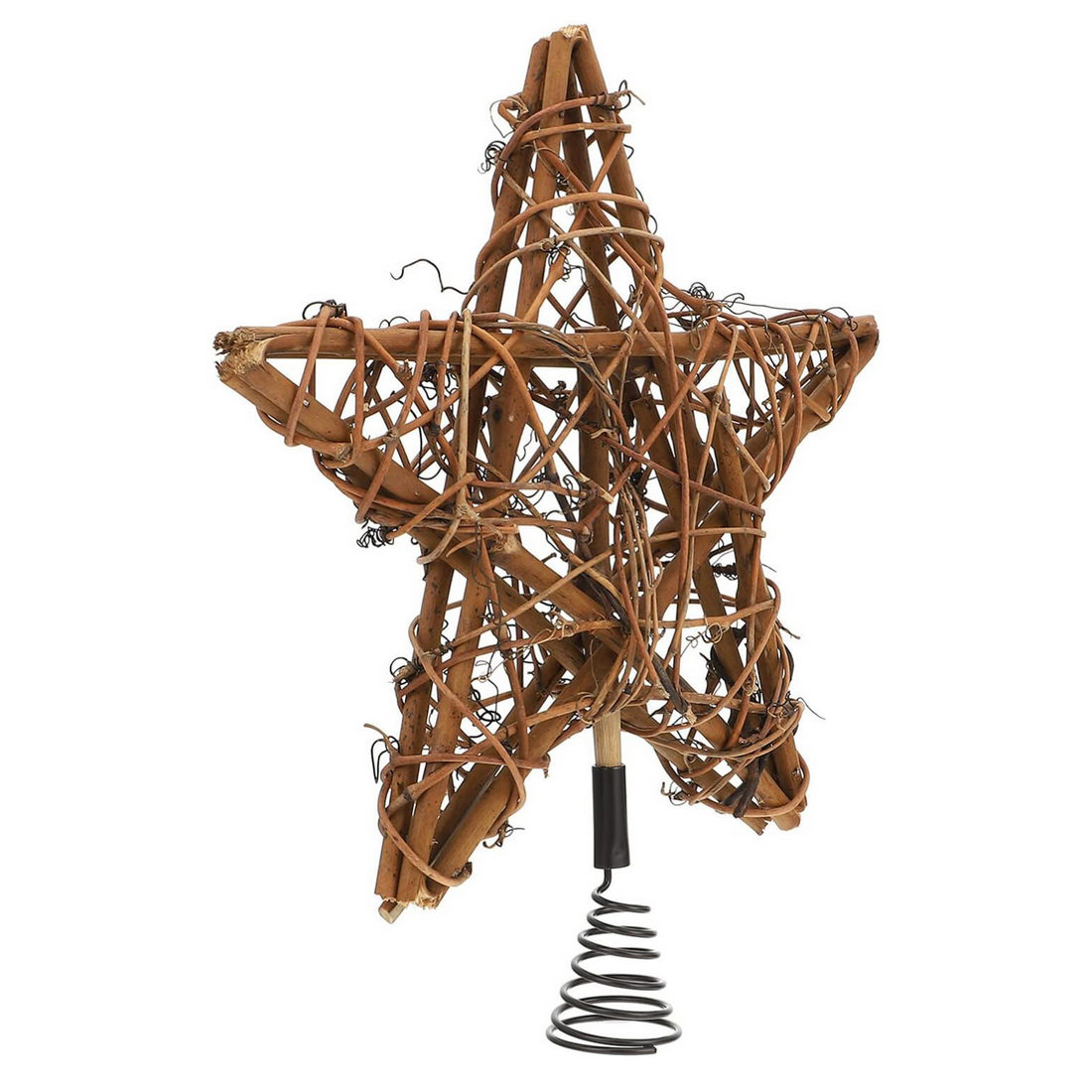 The Holiday Aisle® Christmas Rattan Tree Topper Christmas Tree Star ...