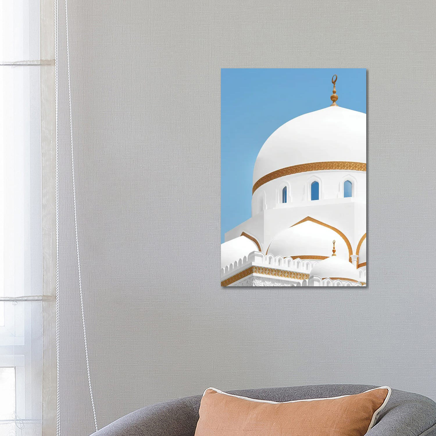 17 Stories White Mosque - Blue Sky | Wayfair.co.uk