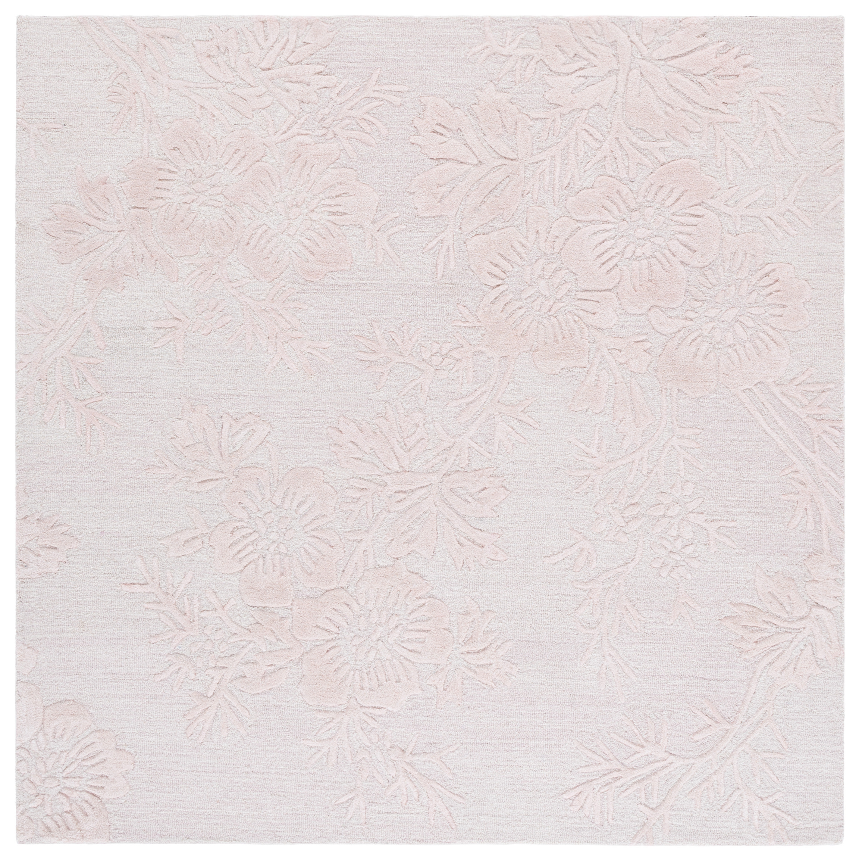 Ebern Designs Glamour 151 Hand Tufted Wool/Cotton/Viscose Floral Rug in ...
