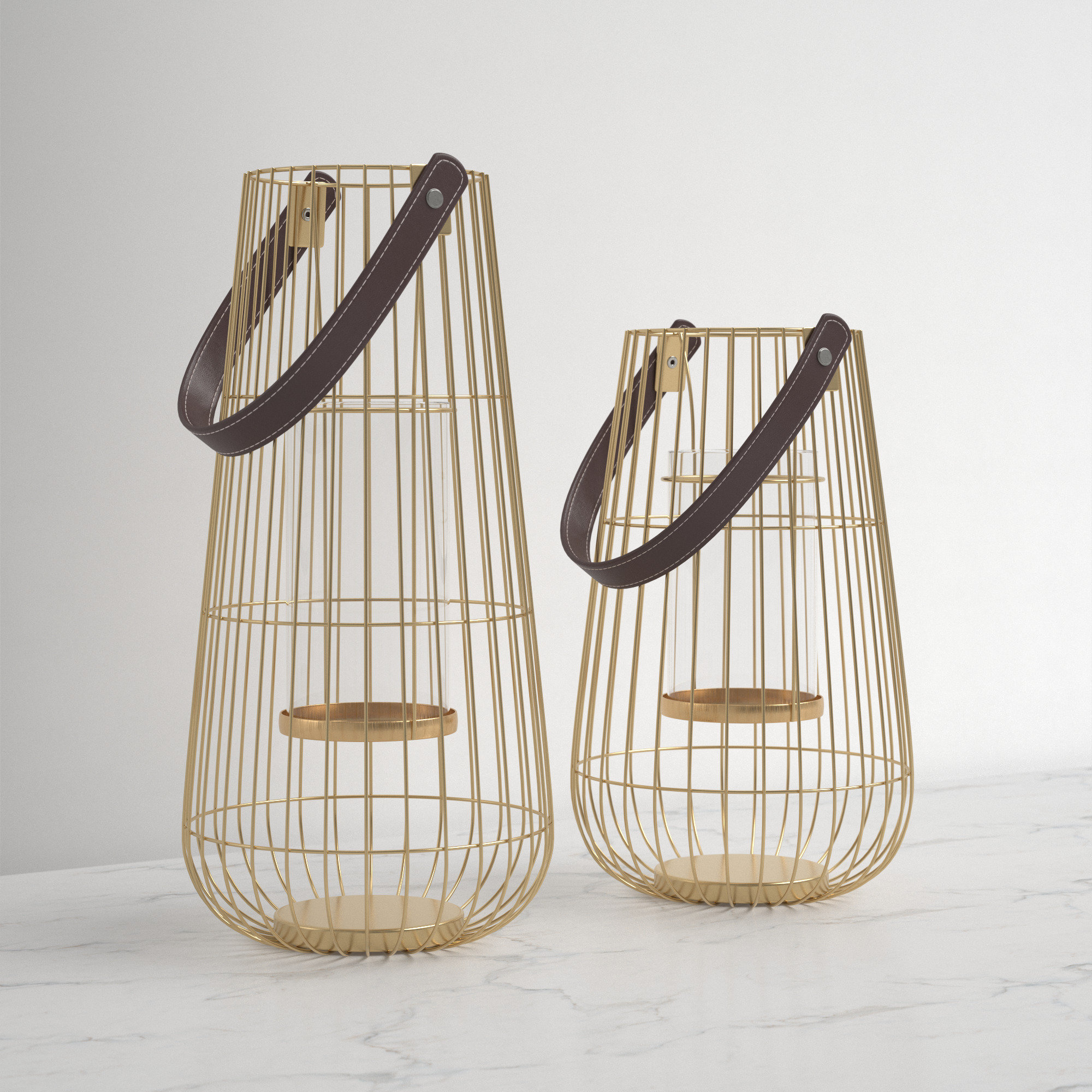 Kelly Clarkson Home 2 Piece Metal Tabletop Candle Lantern Set - Wayfair ...