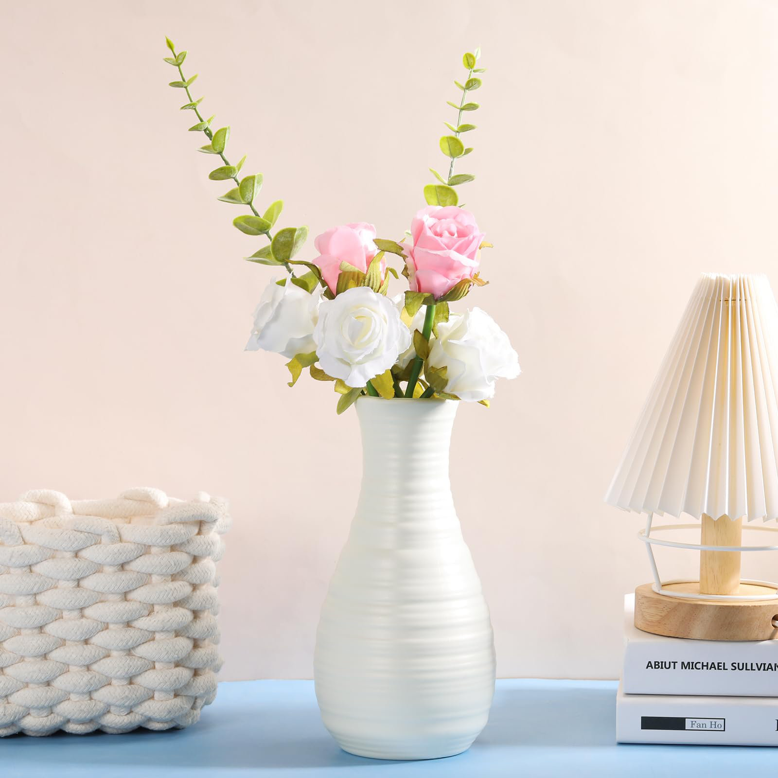 Ivy Bronx 10-Pack Composite Plastic Vases, Small Tall Conical Vases ...