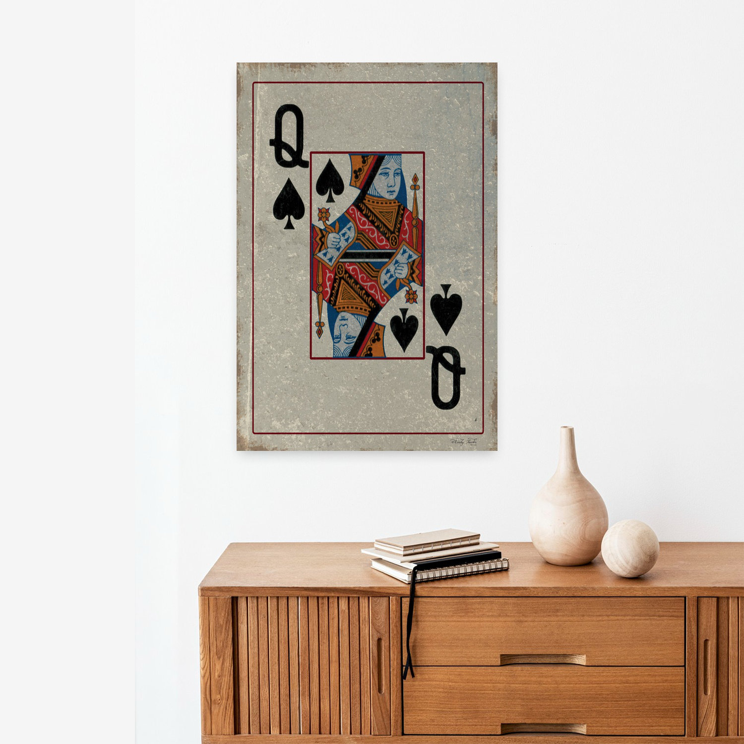 George Oliver Queen Of Spades Abstract Contemporary Art | Wayfair